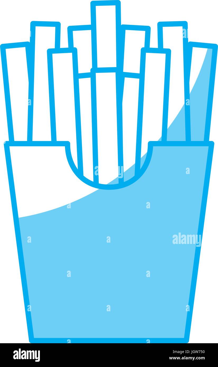 french fries box icon over white background vector illustration Stock ...