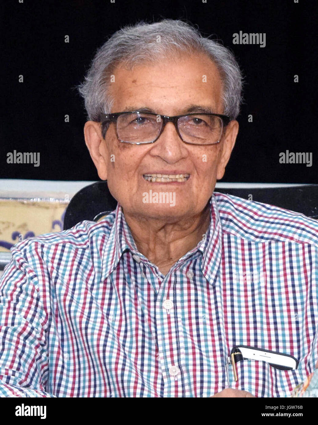 Kolkata, India. 10th July, 2017. Amartya Sen on the occasion of a book ...