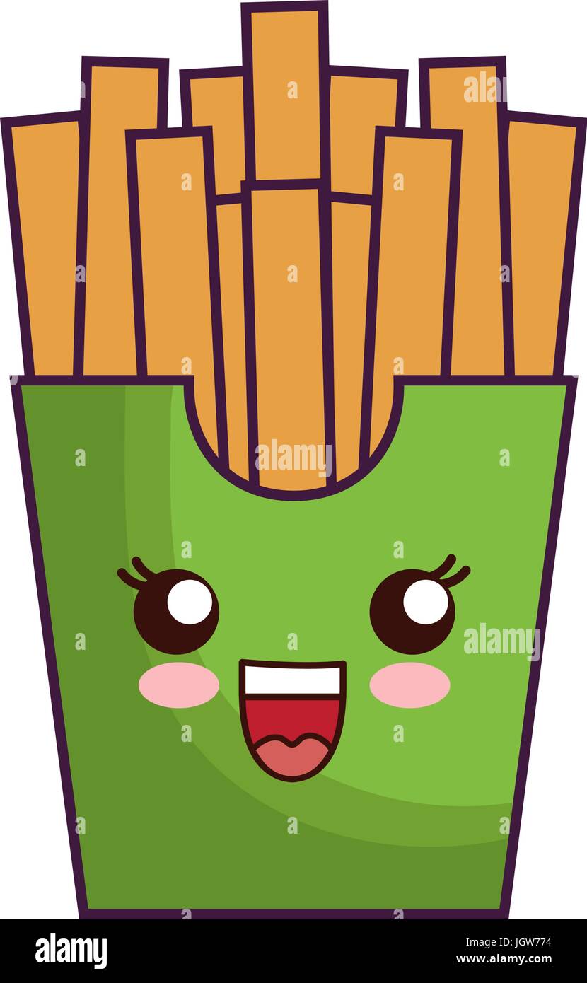 french fries box icon over white background vector illustration Stock ...