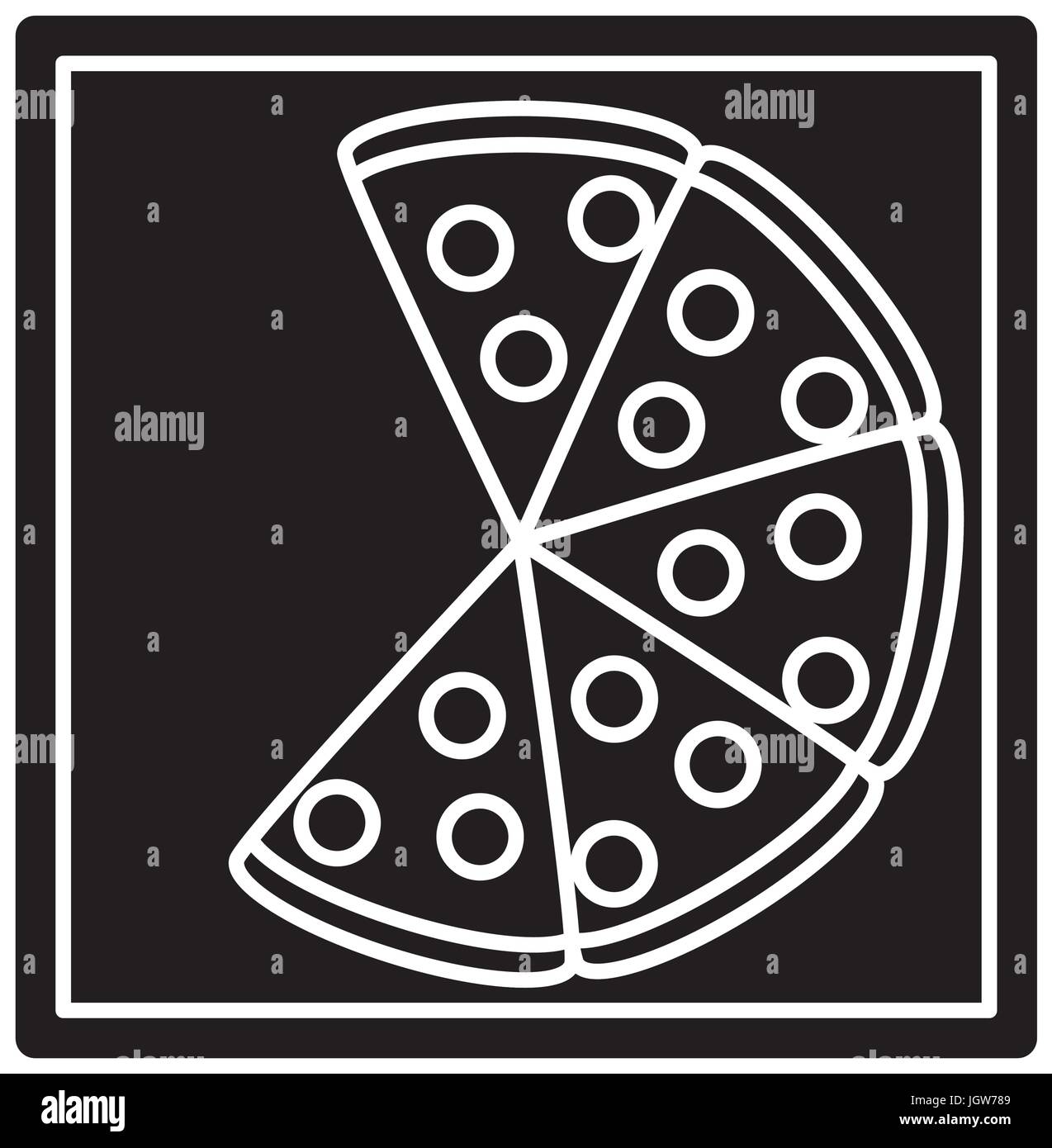 pizza icon over white background vector illustration Stock Vector Image ...