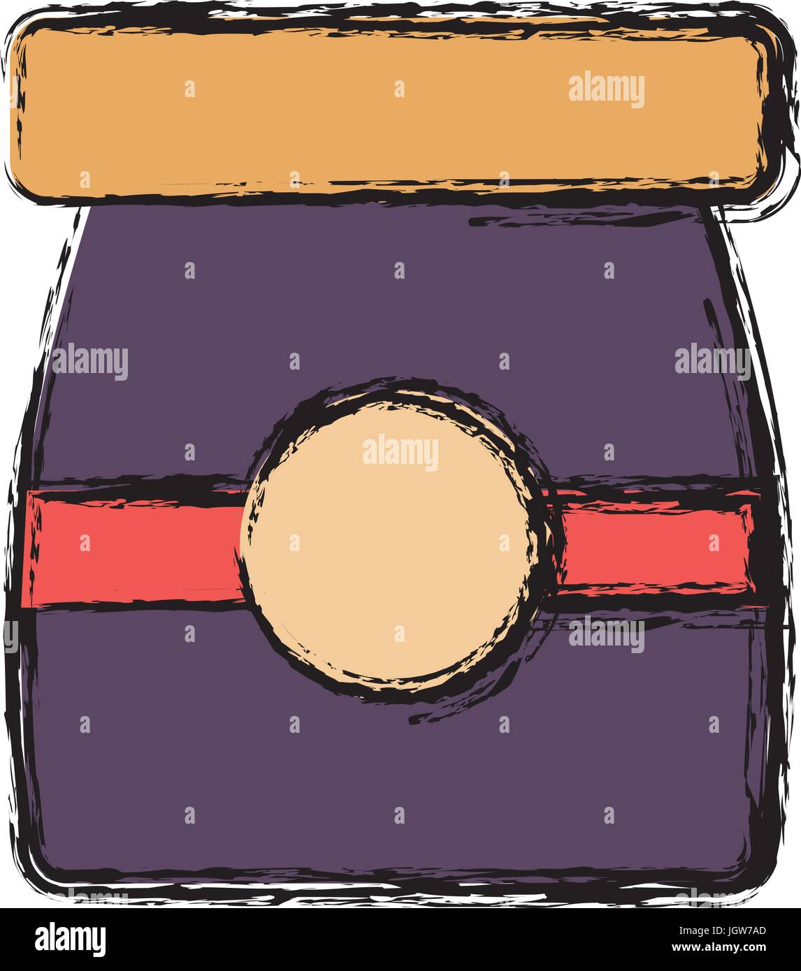 marmalade bottle icon over white background vector illustration Stock ...
