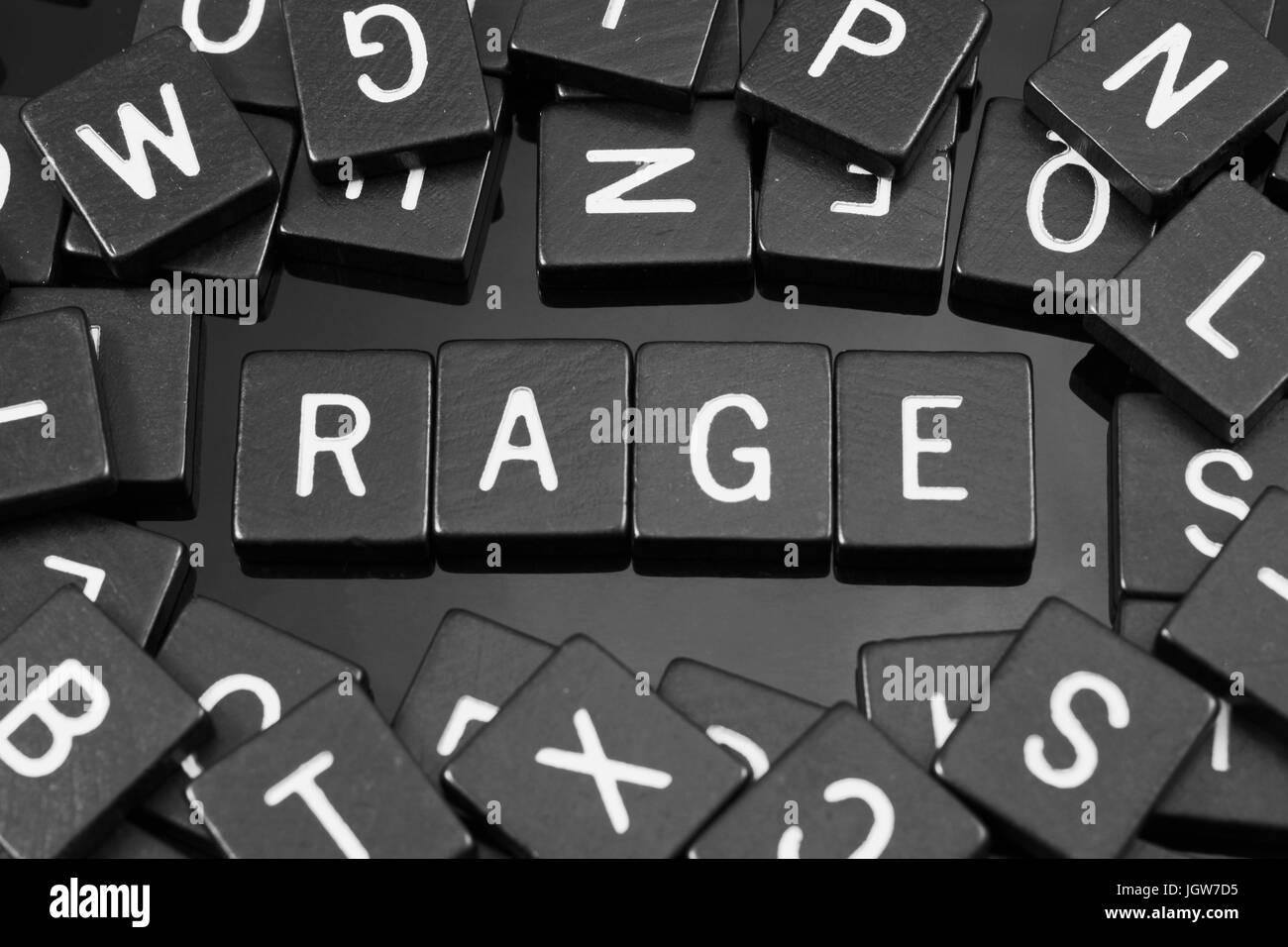 Temper anger Black and White Stock Photos & Images - Alamy