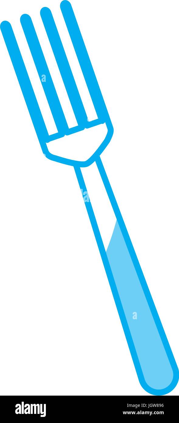 fork icon over white background vector illustration Stock Vector Image ...