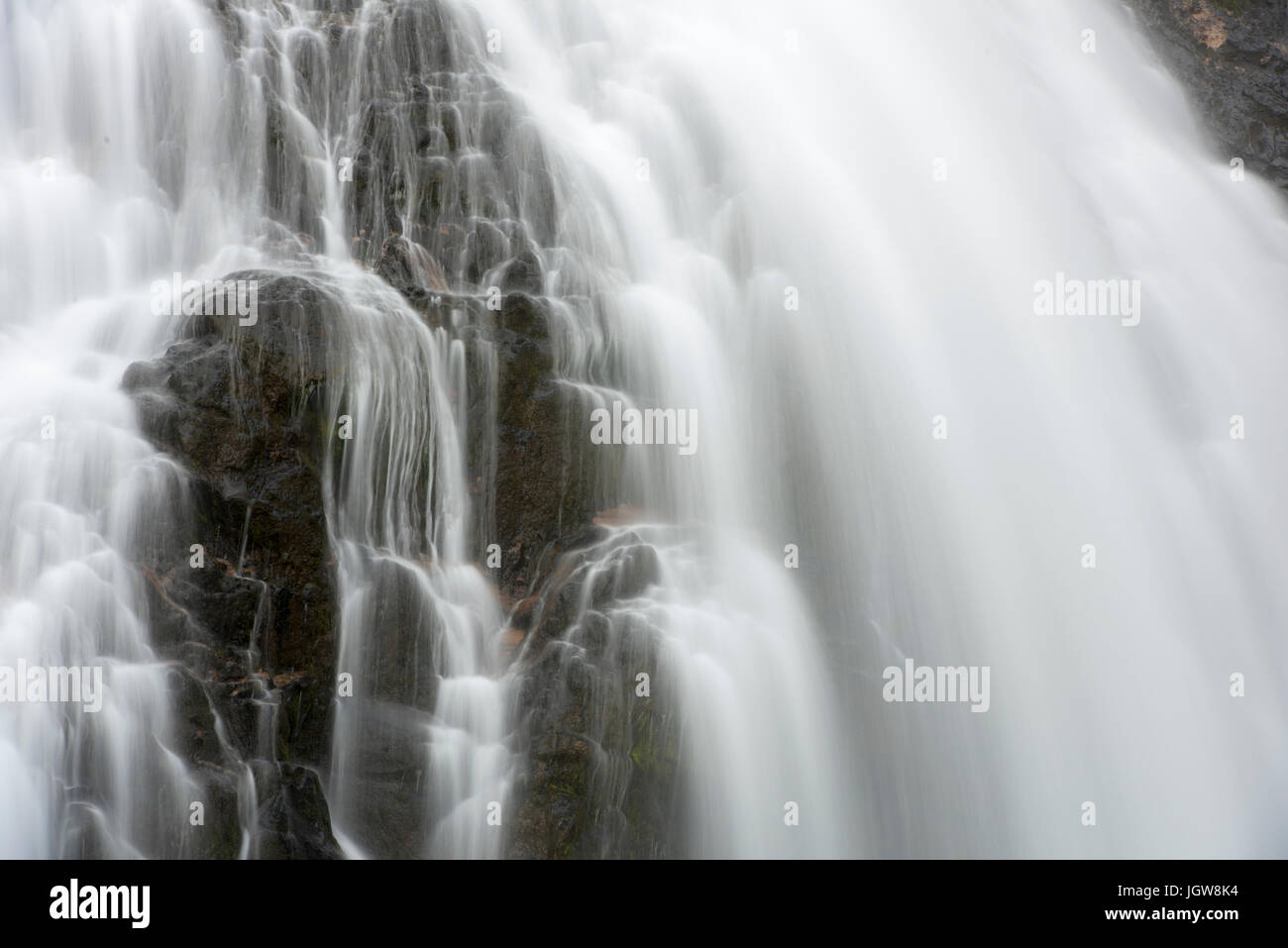 Abstract Waterfall closeup long exposure Stock Photo - Alamy