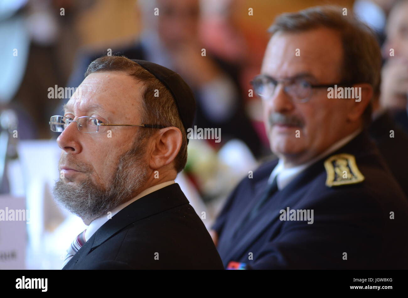 Portrait of the Great rabbi of Lyon, Richard Wertenschlag Stock Photo ...