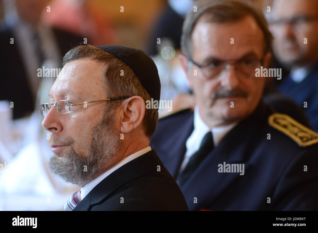 Portrait of the Great Rabbi of Lyon, Richard Wertenschlag Stock Photo ...