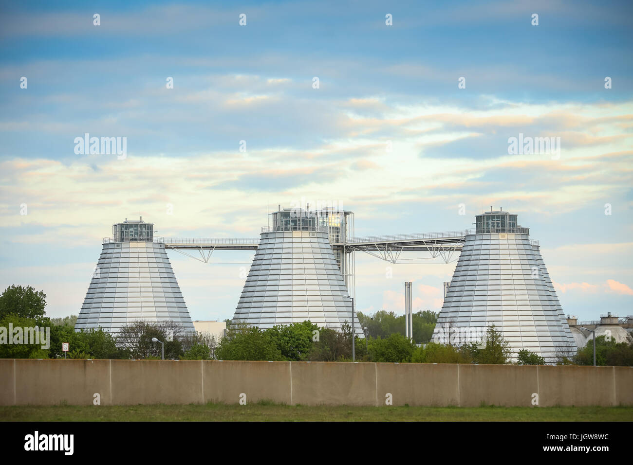MUNICH, GERMANY - MAY 9, 2017 : The sewage water treatment plant in ...