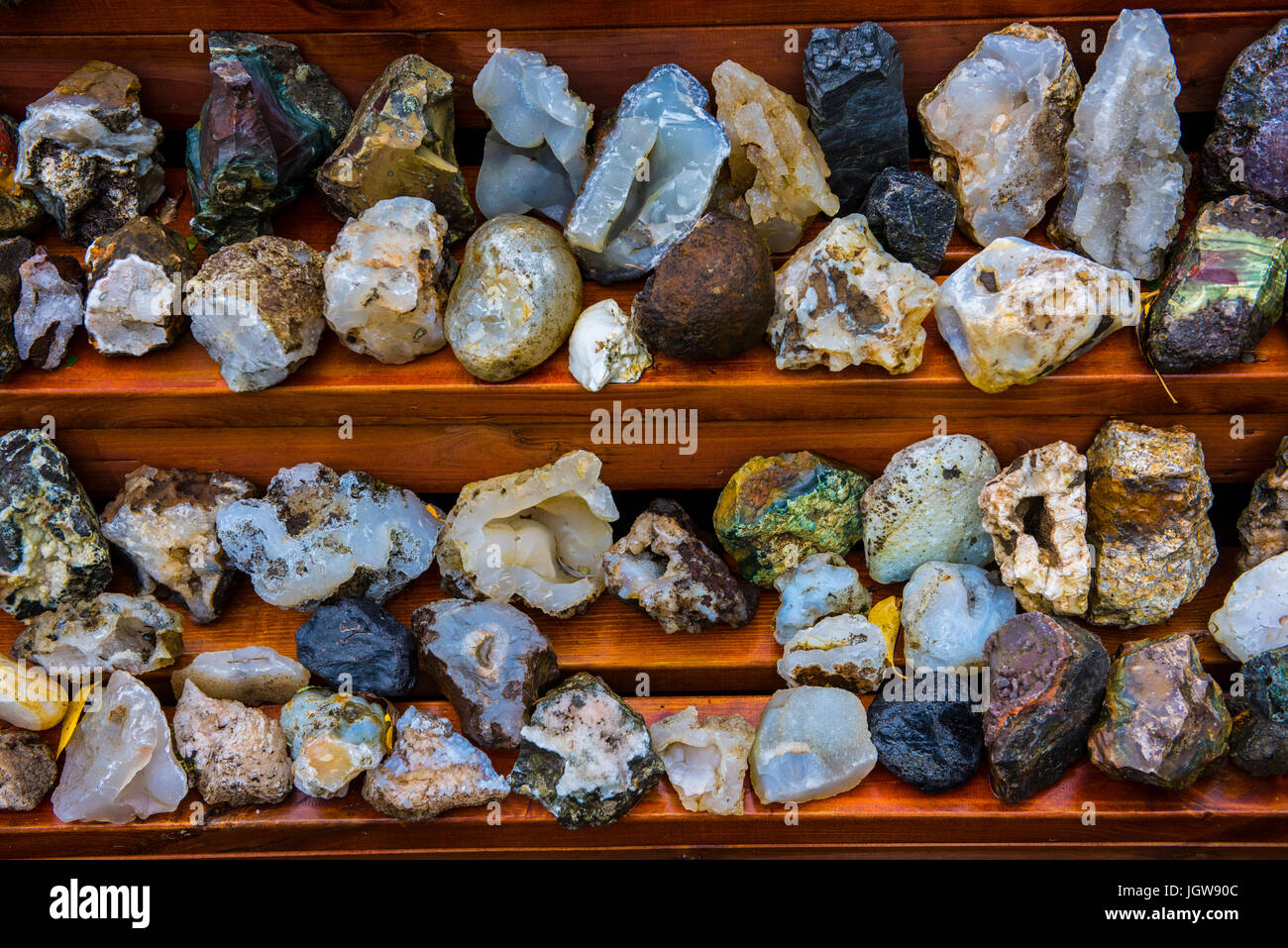 Various Icelandic rocks and minerals Stock Photo - Alamy