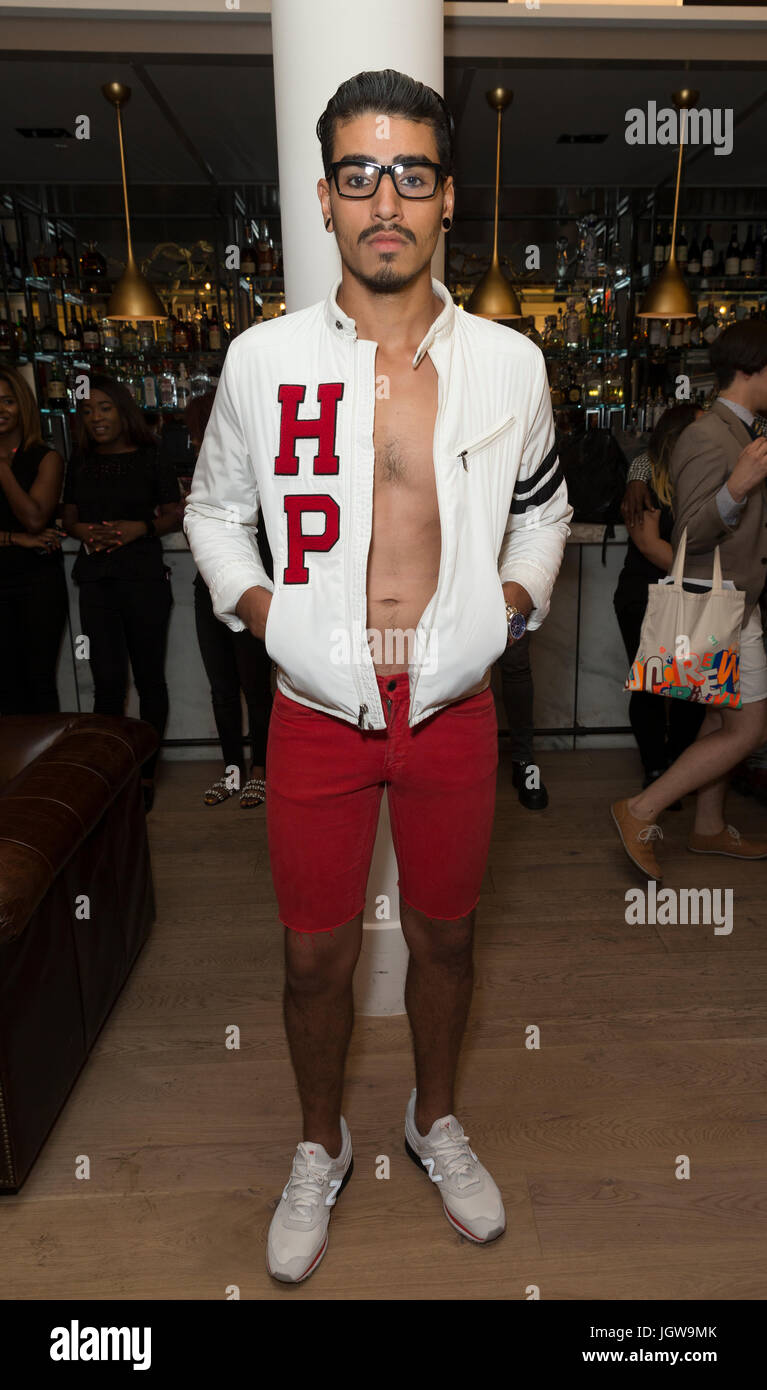 New York, United States. 10th July, 2017. Model shows off dress for ...