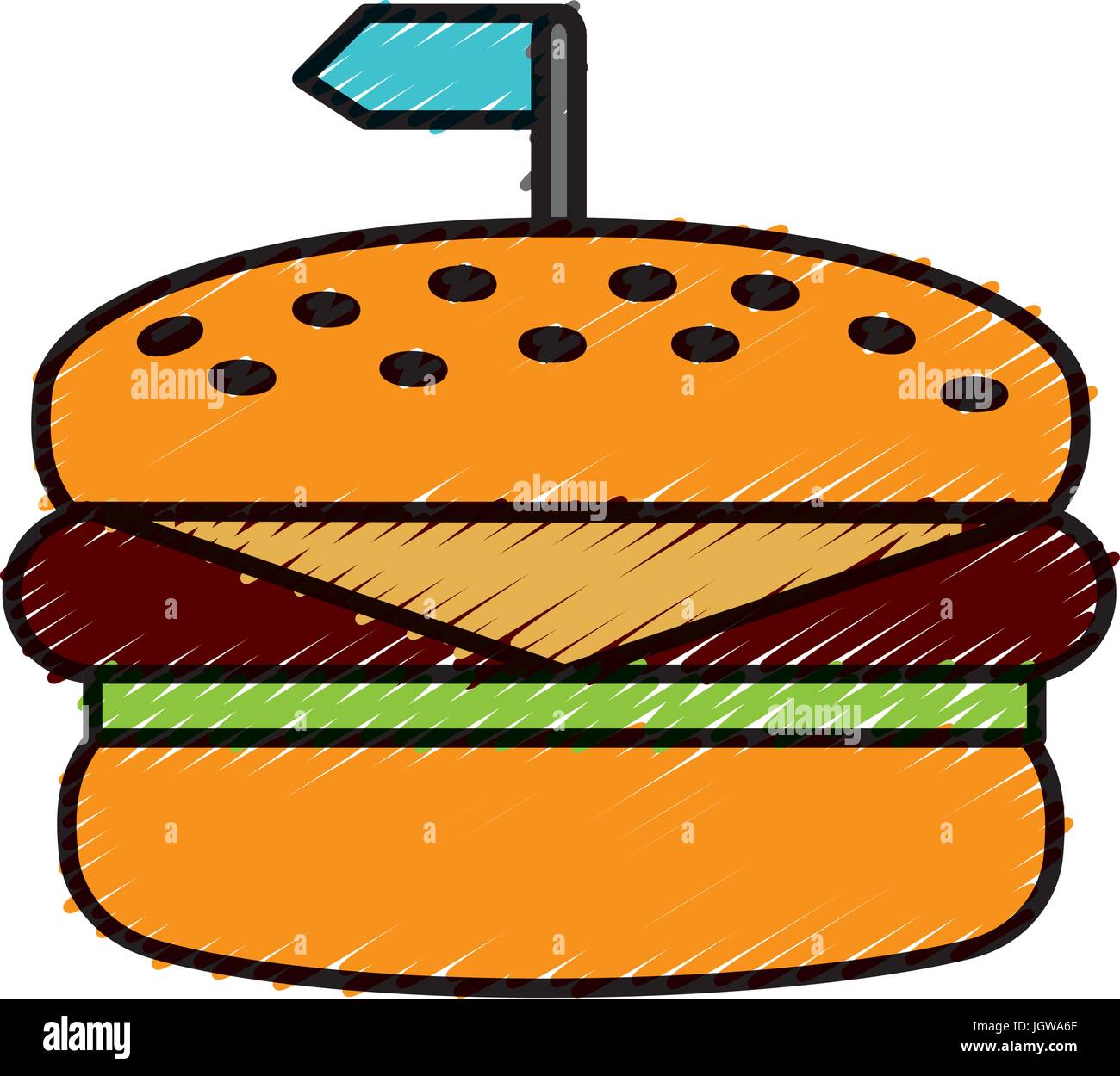hamburger icon over white background colorful design vector ...