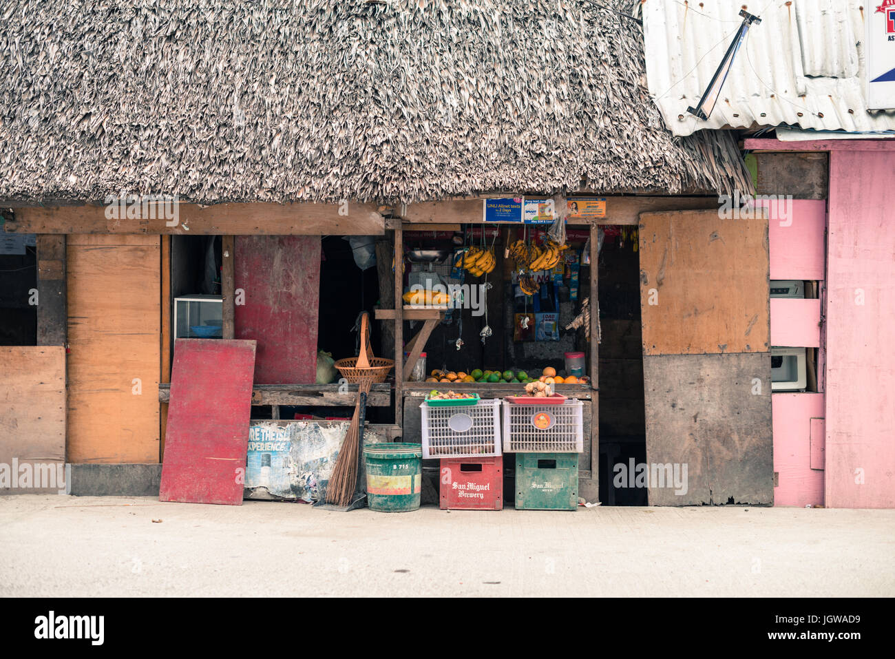 Normal small fruits store in Boracay, Philippines Stock Photo - Alamy