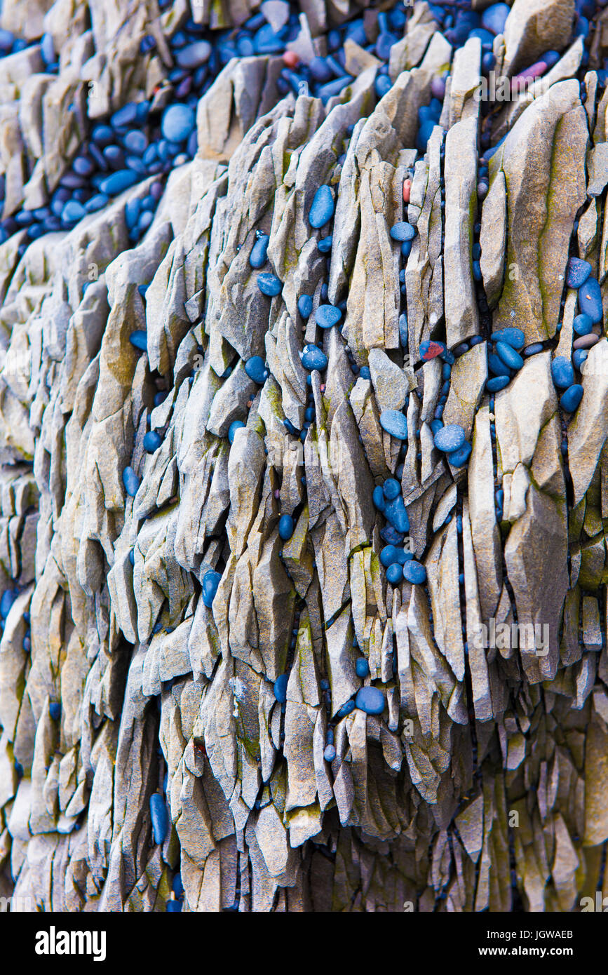 Basalt columns texture Stock Photo - Alamy