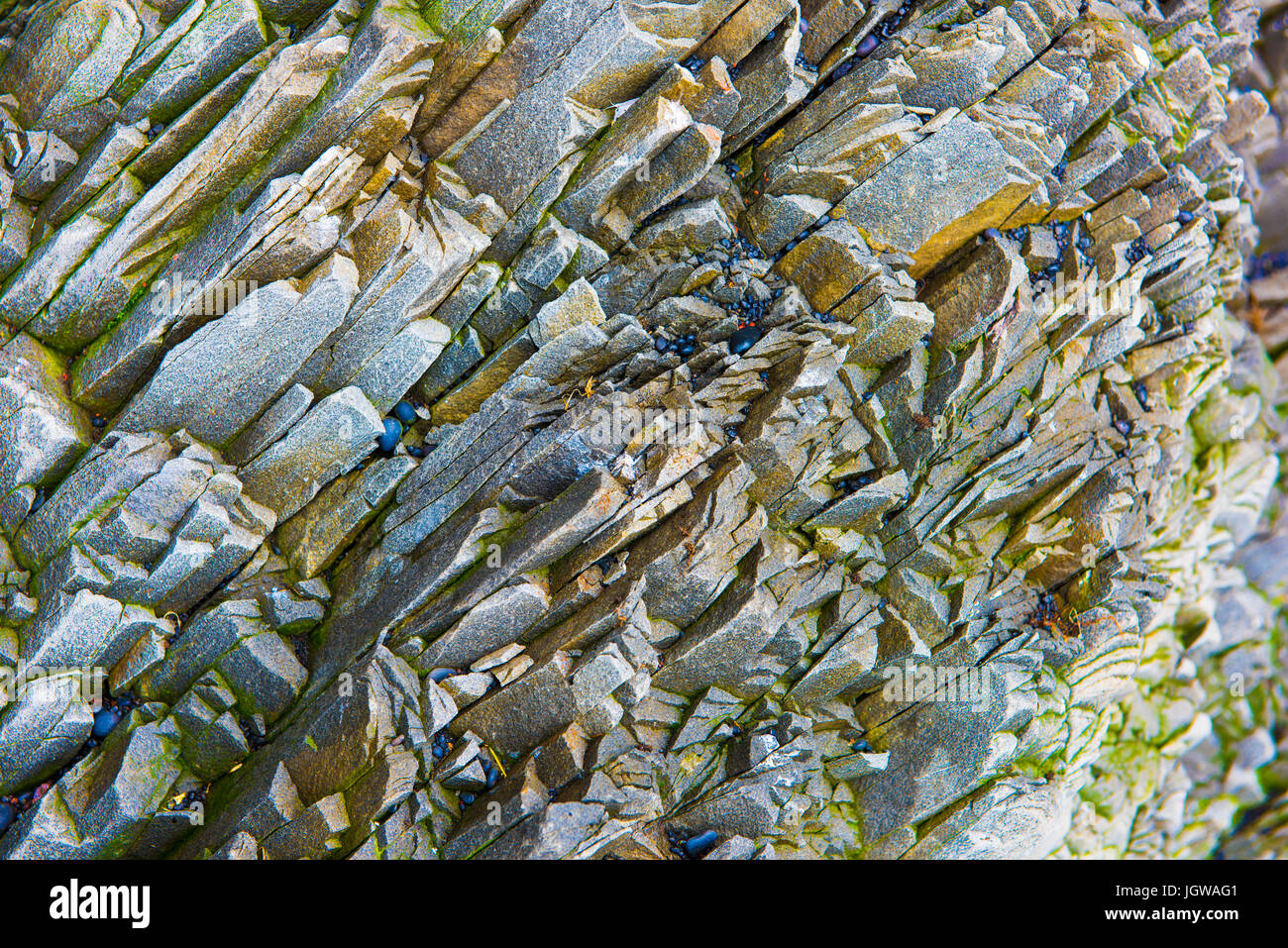 Basalt columns texture Stock Photo - Alamy