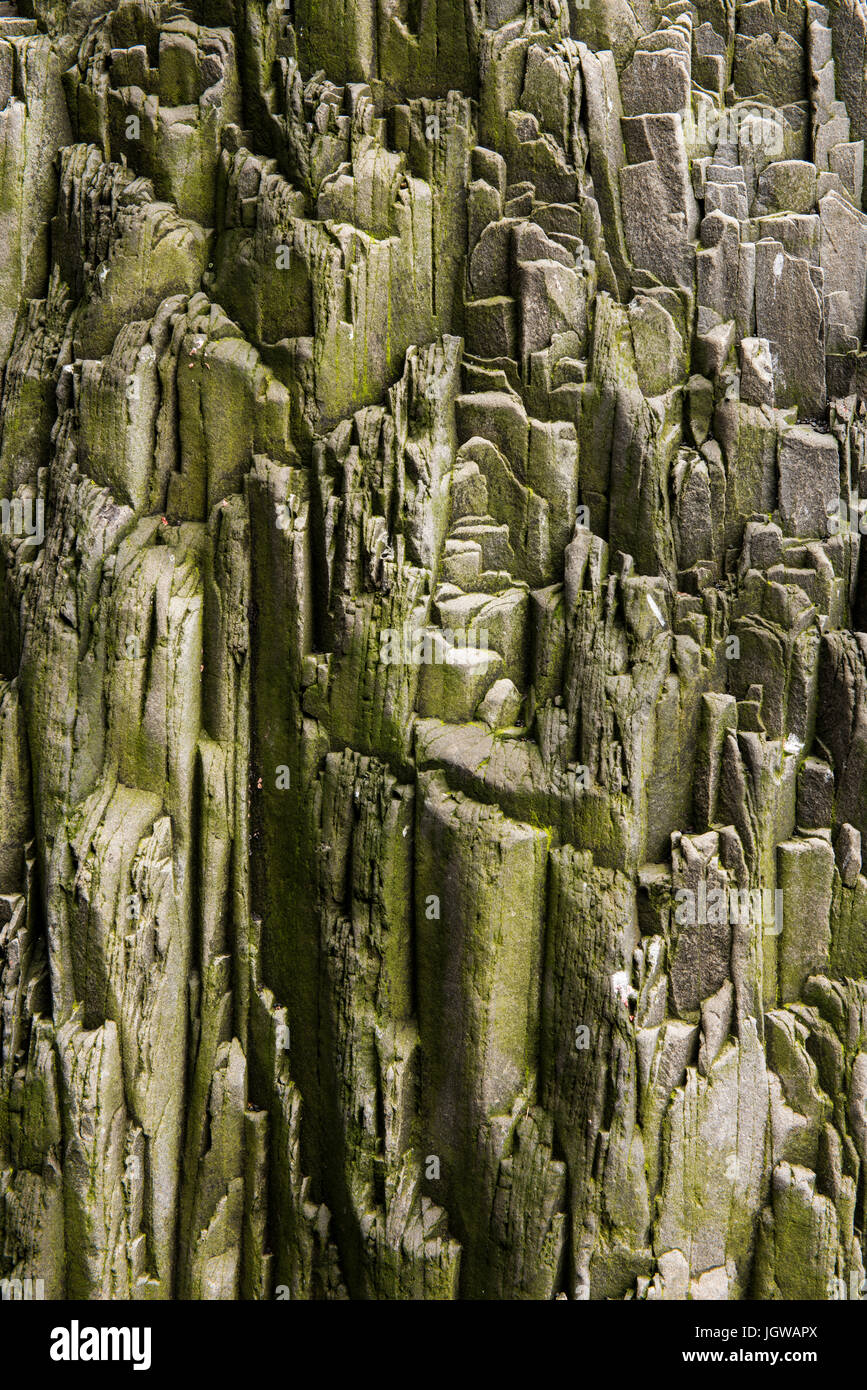 Basalt columns texture Stock Photo - Alamy