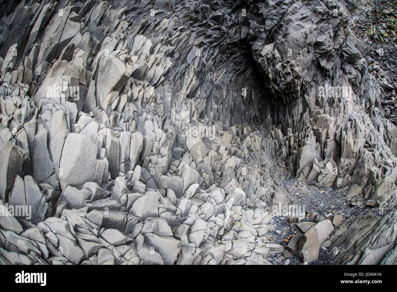 Basalt columns texture Stock Photo - Alamy
