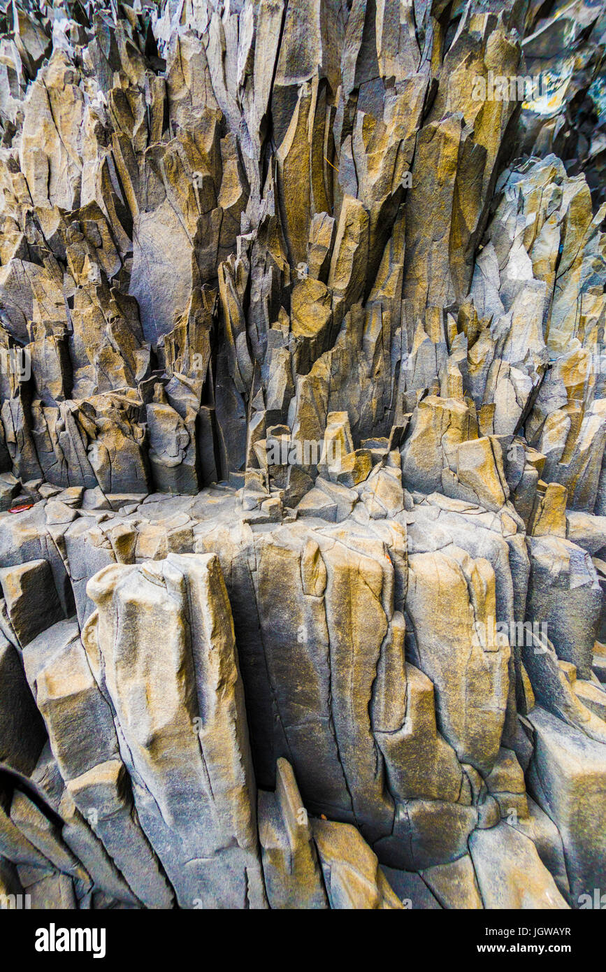 Basalt columns texture Stock Photo - Alamy