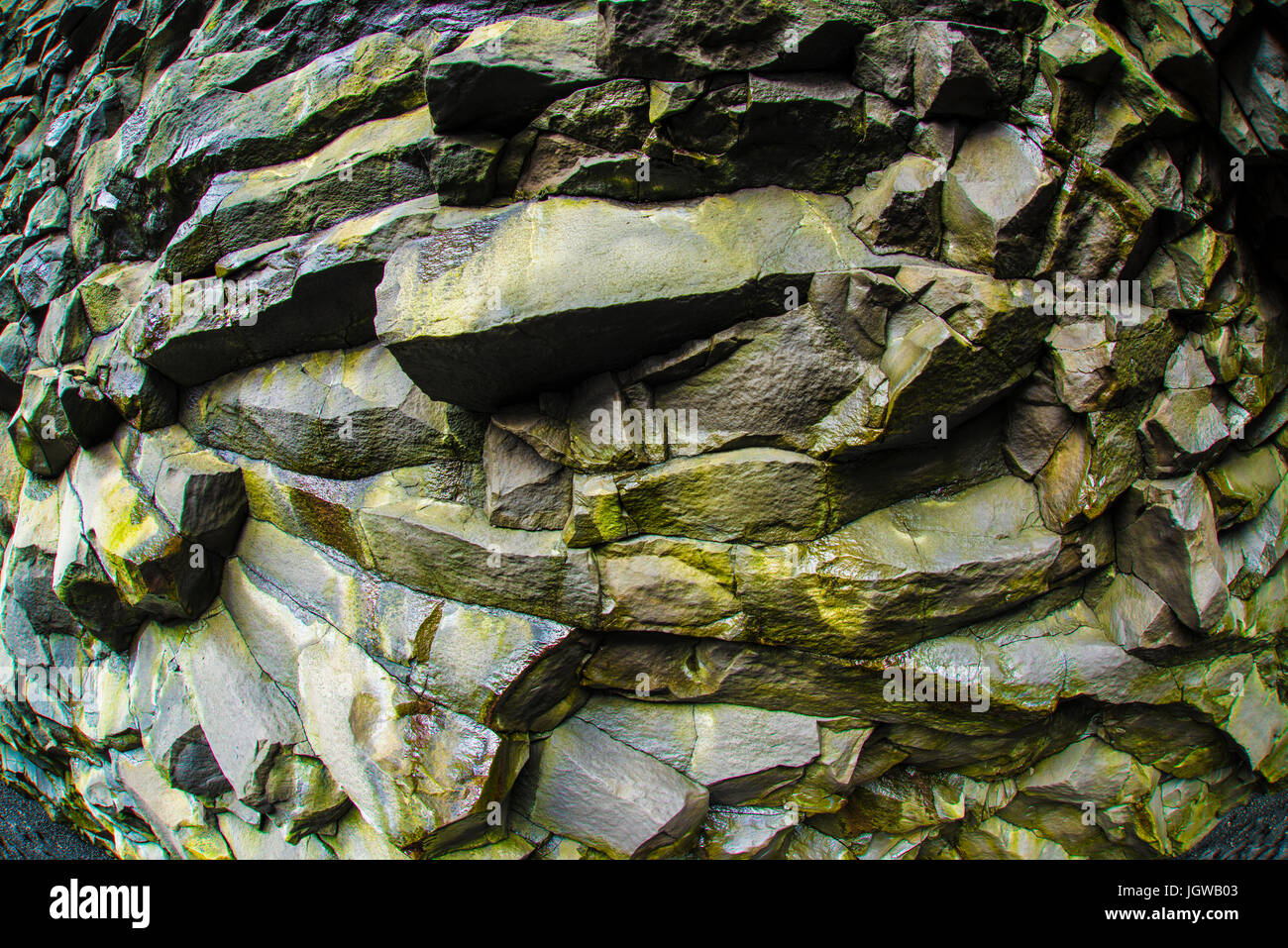 Basalt columns texture Stock Photo - Alamy