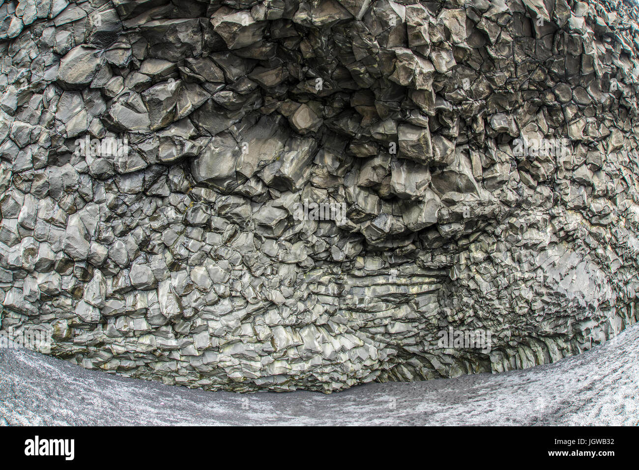 Basalt columns texture Stock Photo - Alamy