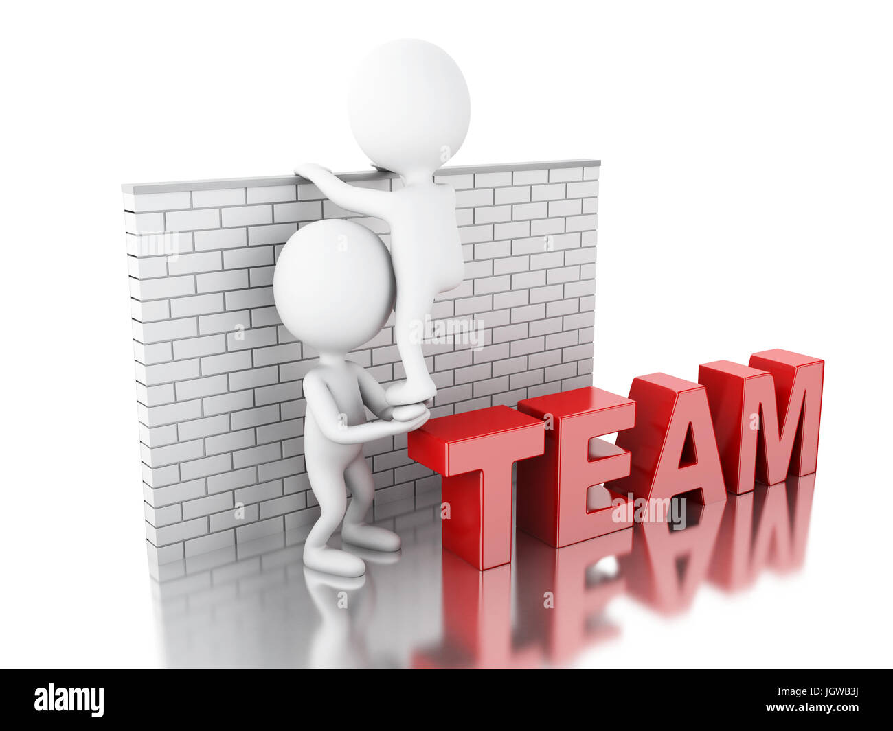 Man 3d helping hi-res stock photography and images - Alamy