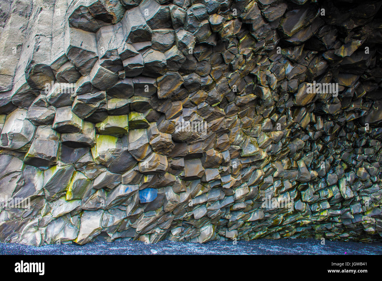Basalt columns texture Stock Photo - Alamy