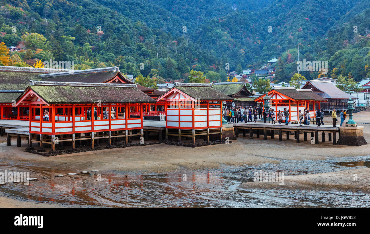 Itsukushima Jinja Shrine in Miyajima, Japan Stock Photo - Alamy