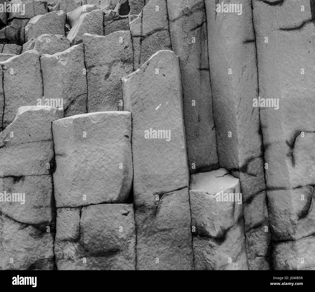 Basalt columns texture Stock Photo - Alamy
