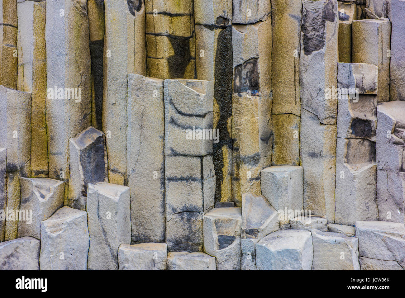 Basalt columns texture Stock Photo - Alamy