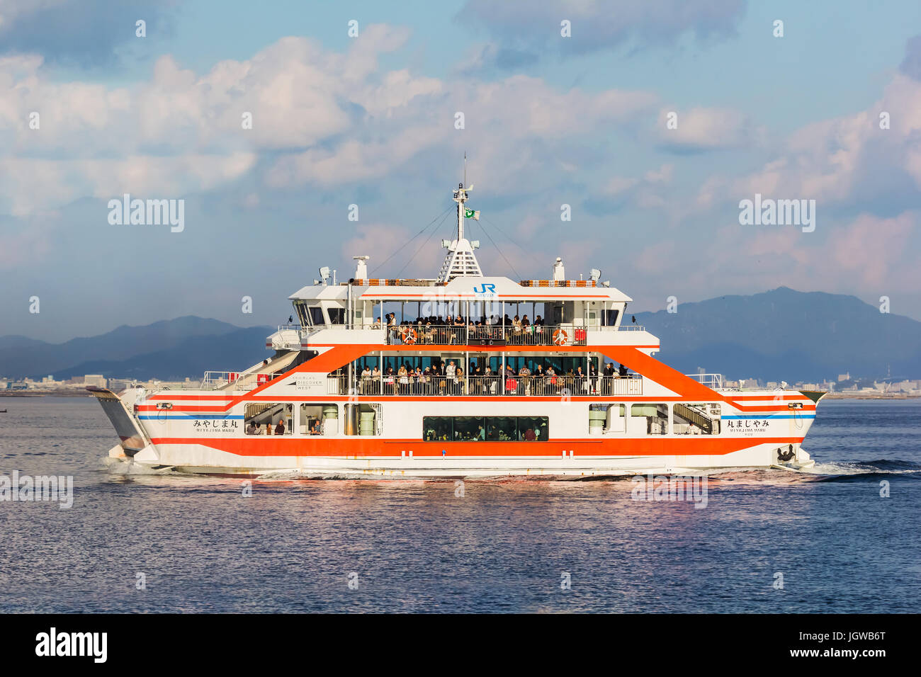 Ferry to Miyajima Island in Hiroshima, Japan Stock Photo - Alamy