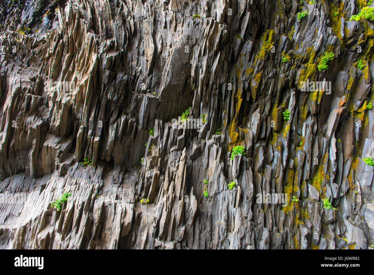 Basalt columns texture Stock Photo - Alamy