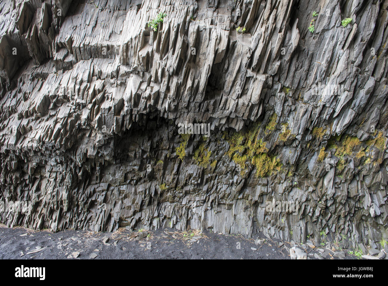 Basalt columns texture Stock Photo - Alamy