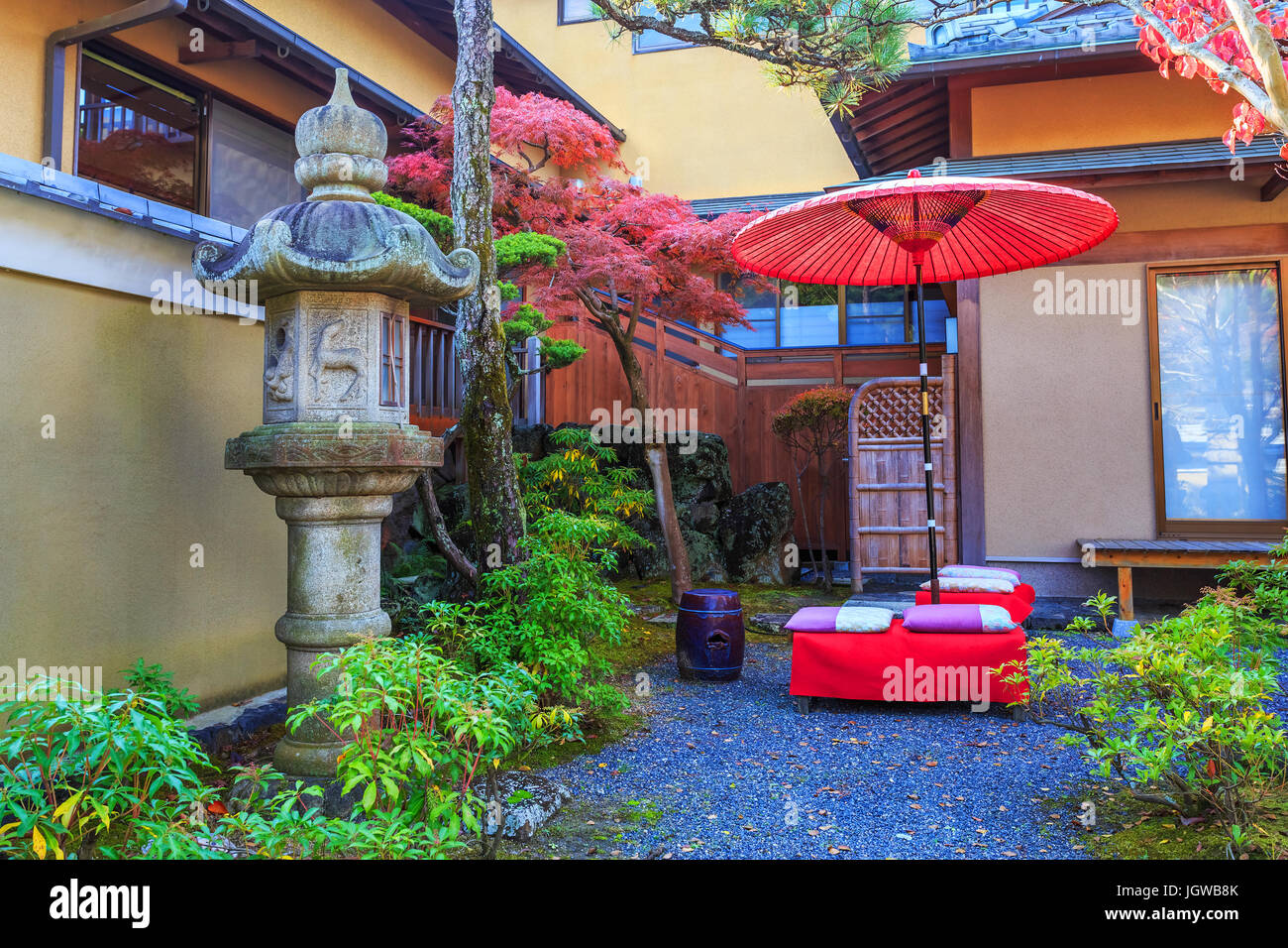 A Small Japanese Garden at Nara Park in Nara, Japan Stock Photo - Alamy