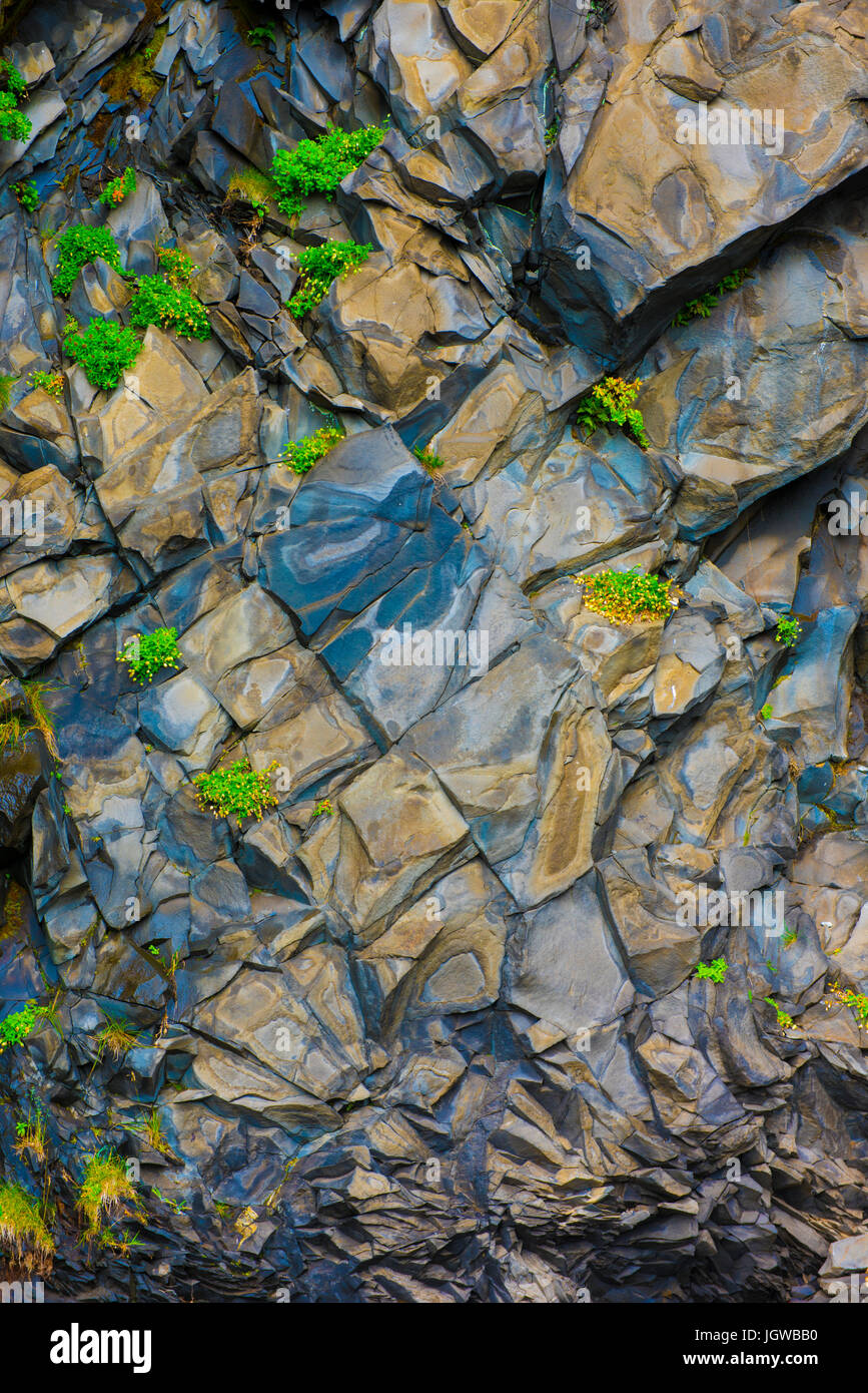 Basalt columns texture Stock Photo - Alamy
