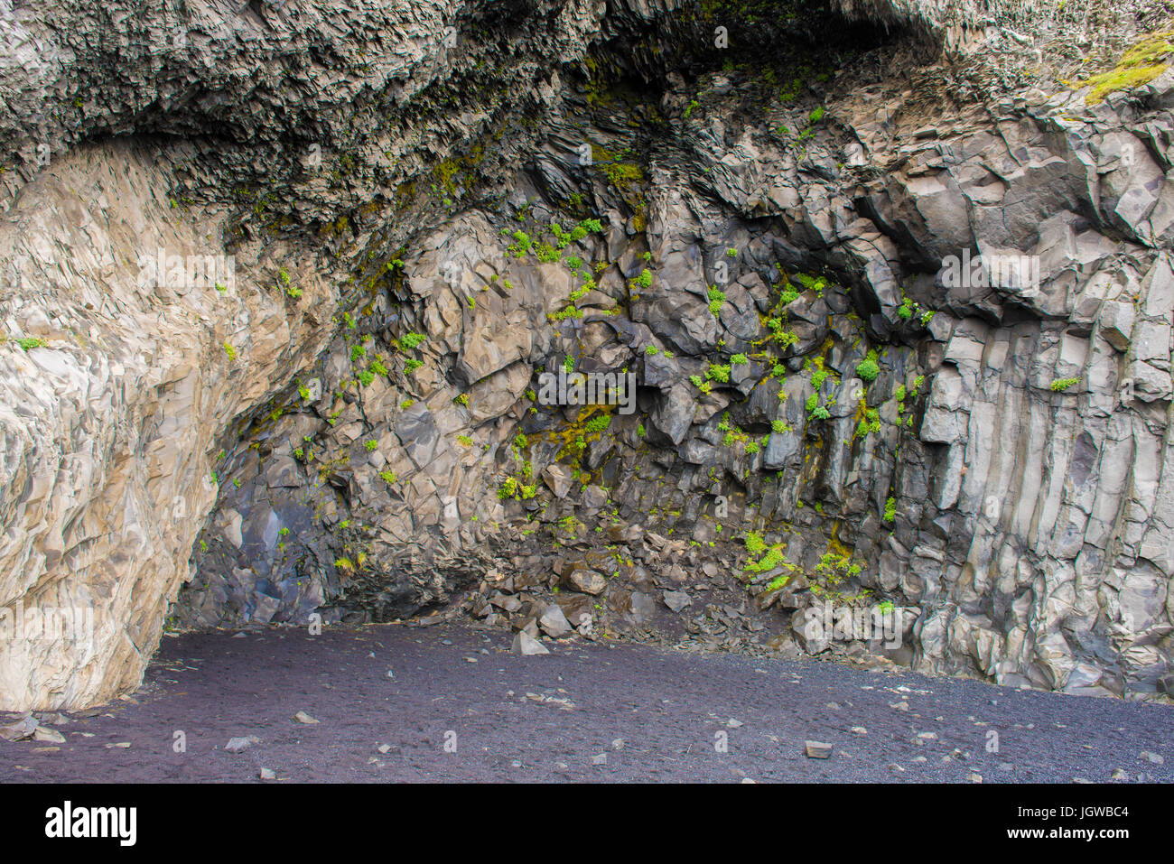 Basalt columns texture Stock Photo - Alamy