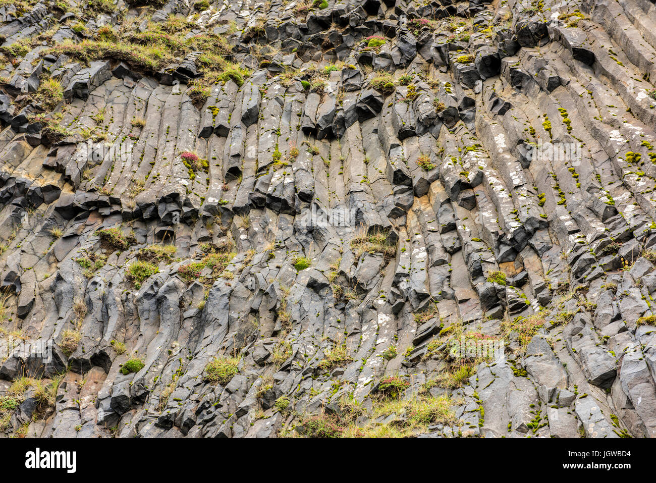 Basalt columns texture Stock Photo - Alamy