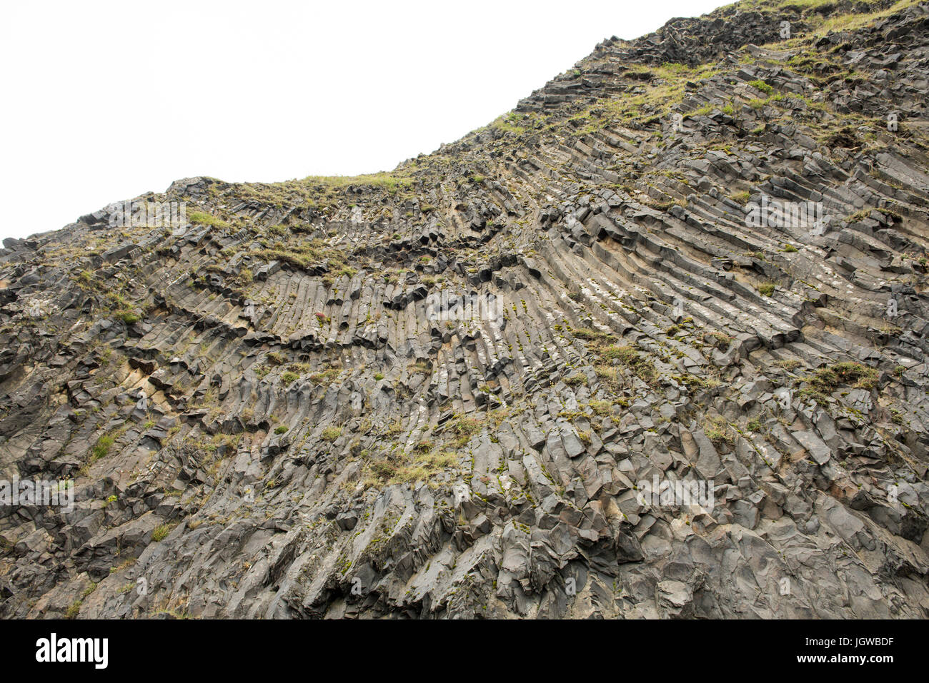 Basalt columns texture Stock Photo - Alamy