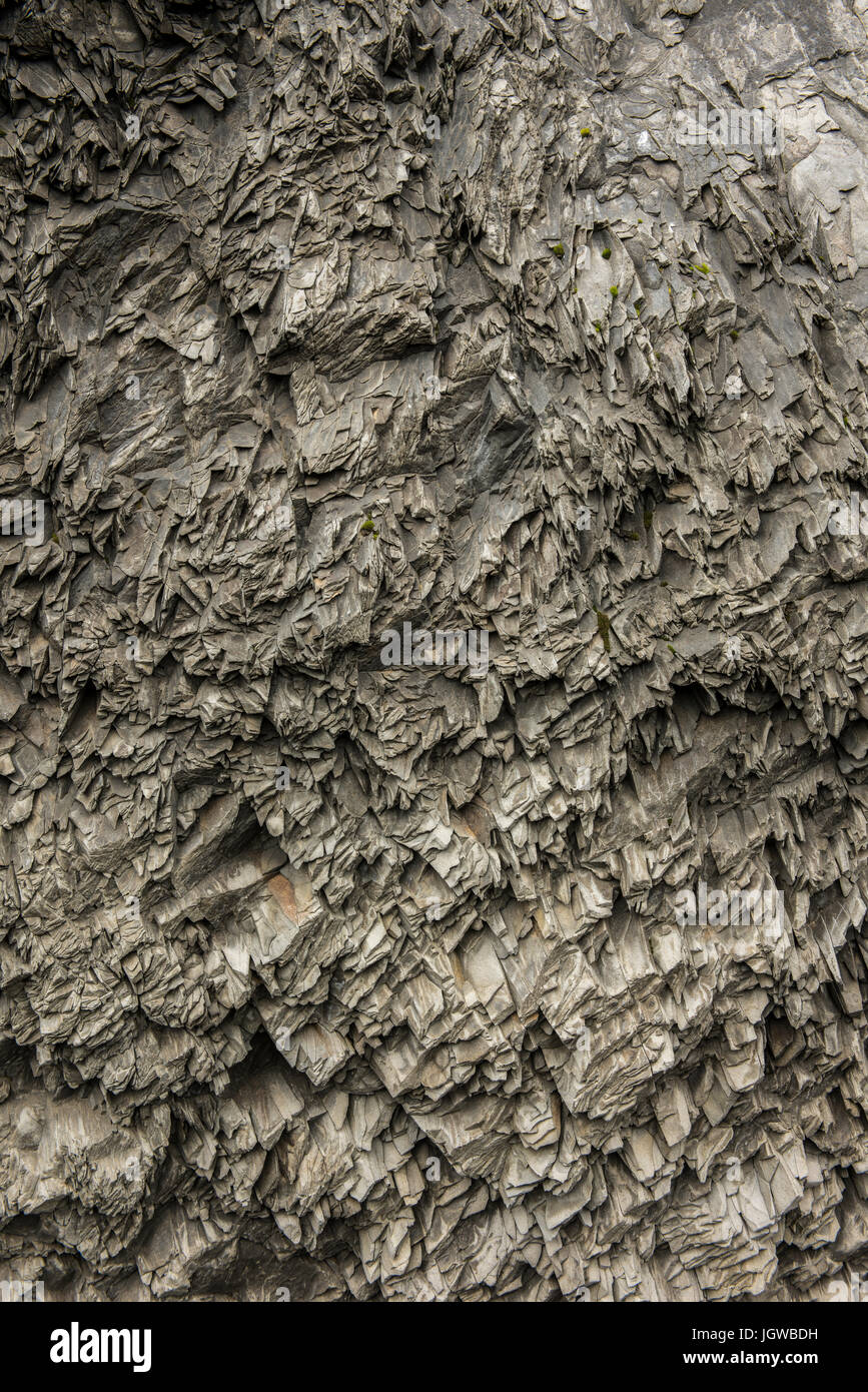 Basalt columns texture Stock Photo - Alamy