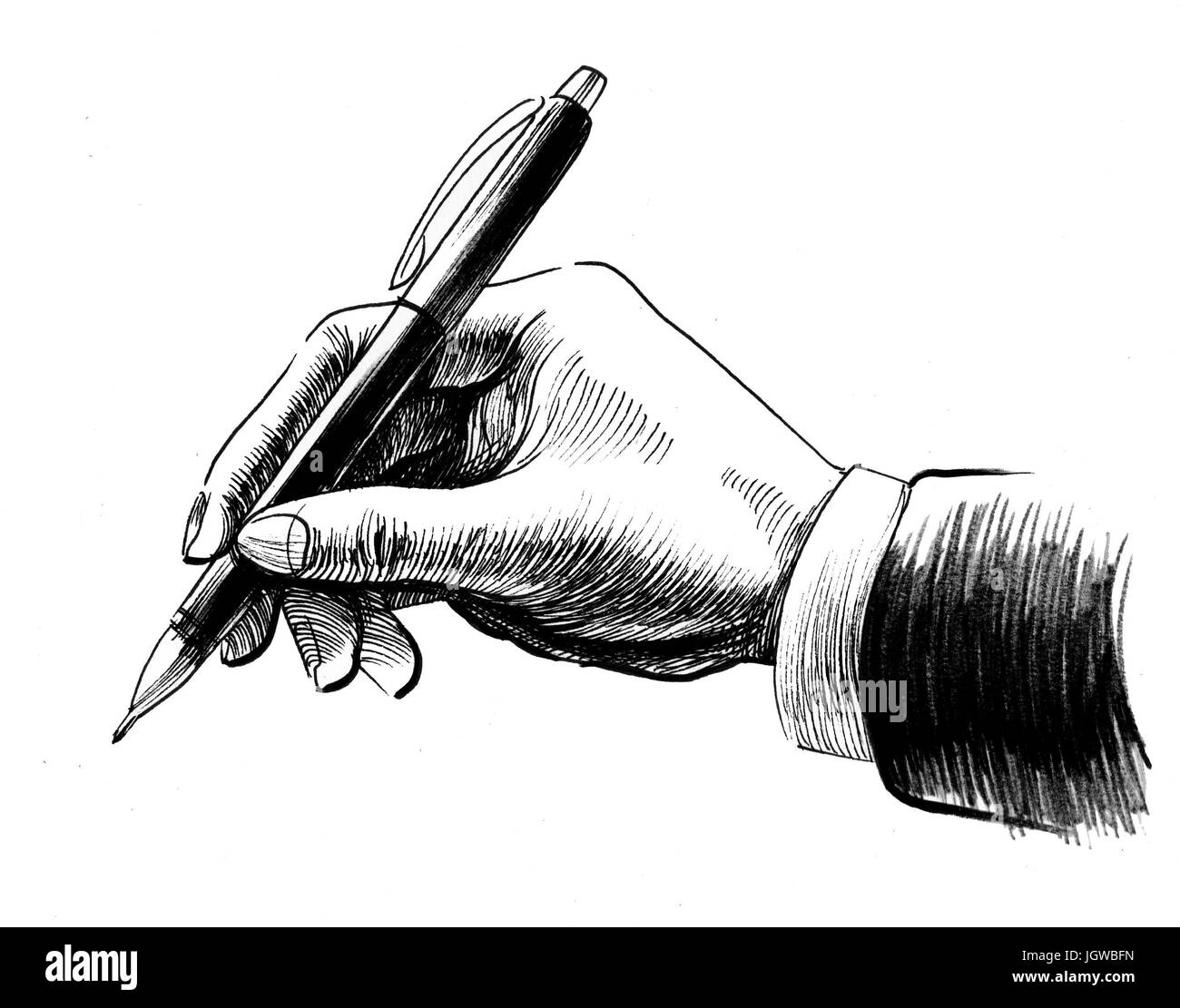 Hand signing Black and White Stock Photos & Images - Alamy
