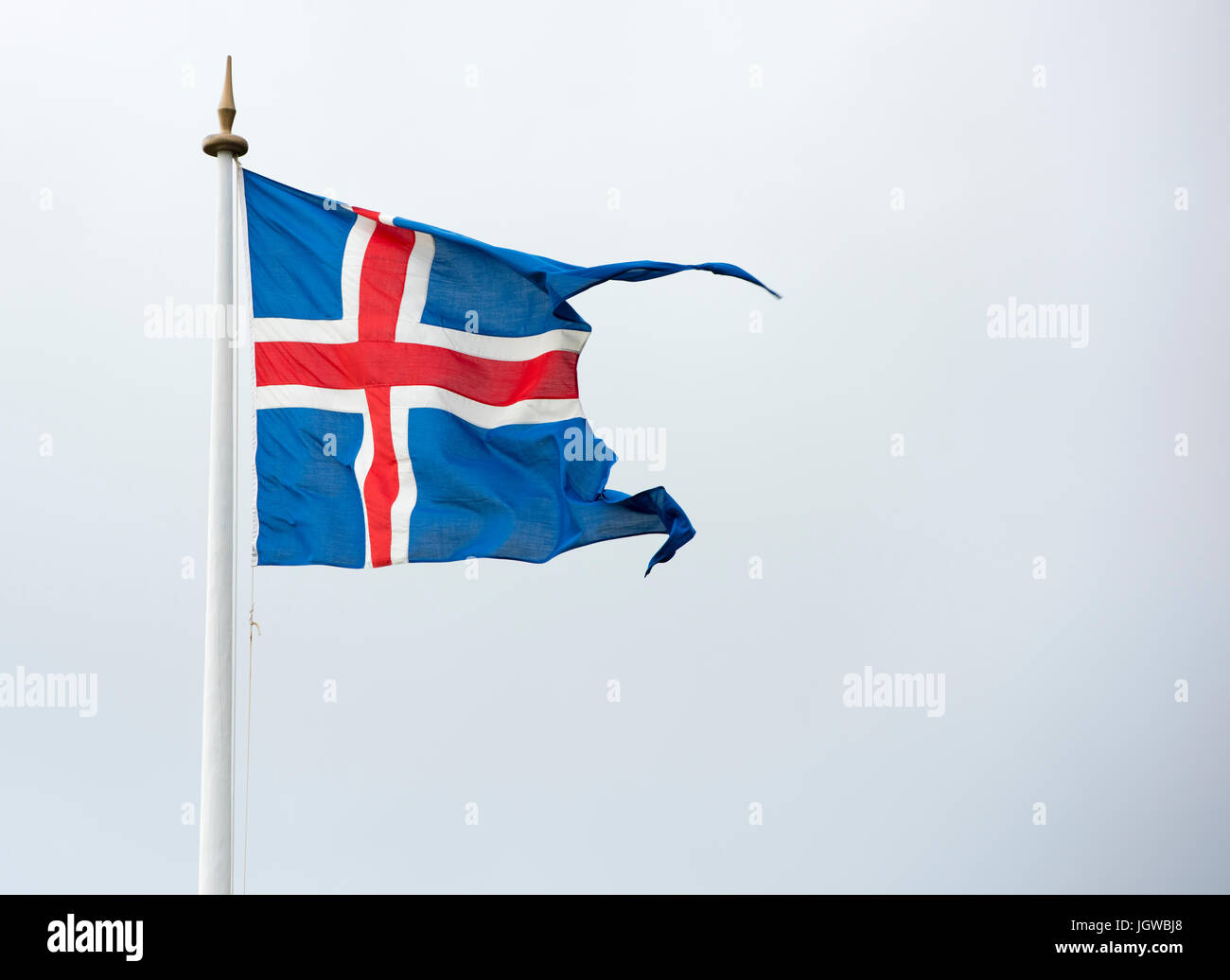 Iceland flag - flag of Iceland - Icelandic flag Stock Photo - Alamy