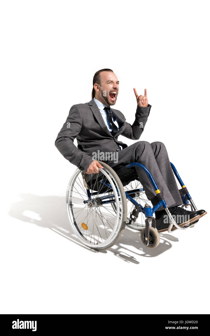 Wheelchair rock sign hi-res stock photography and images - Alamy