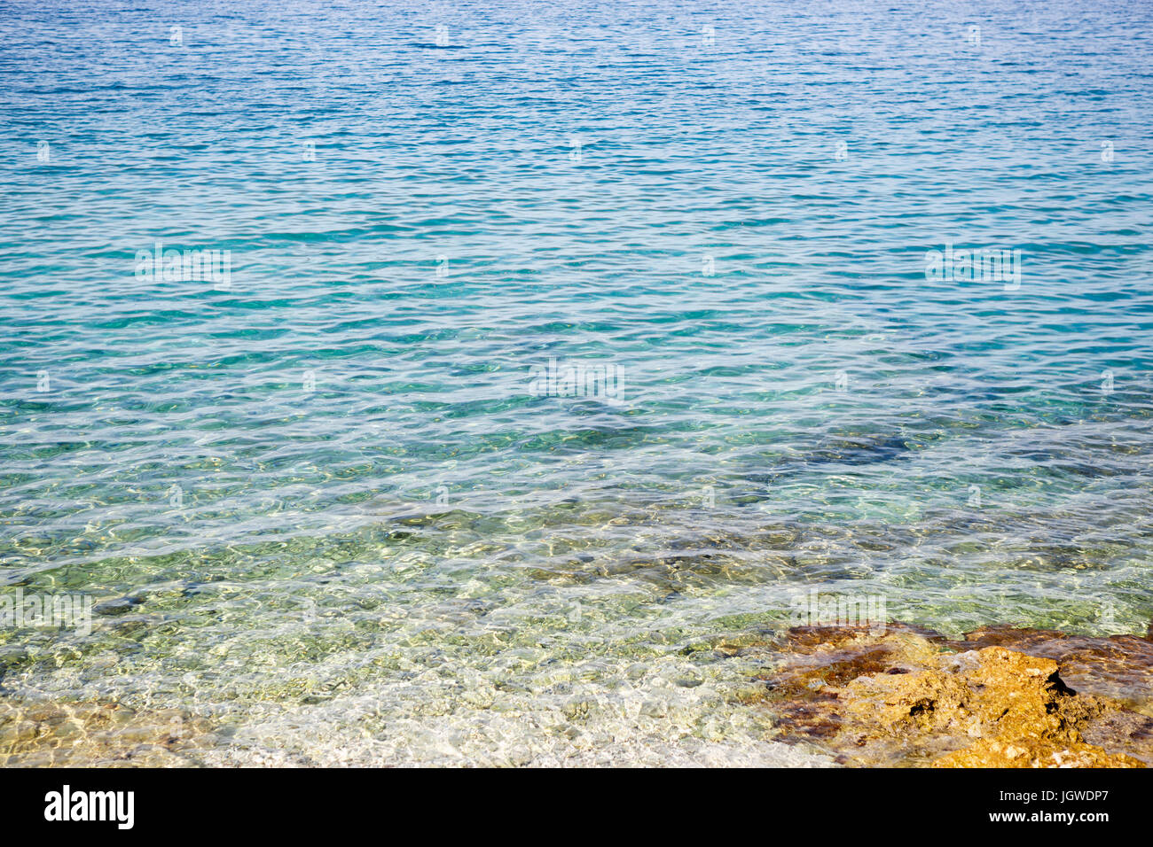 Beautiful crystal clear water of Adriatic sea on Croatian coast.Enjoy ...