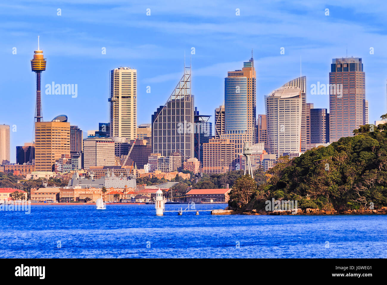 Sydney city CBD high-rise buildings and towers standing above the ...