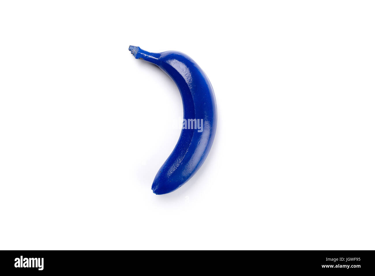 Top view of blue colored banana isolated on white Stock Photo - Alamy
