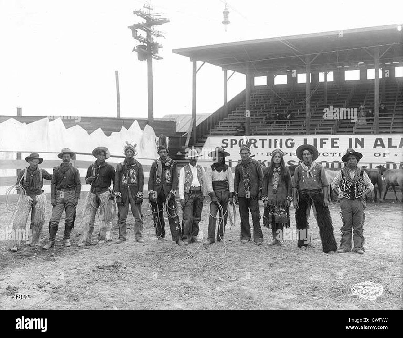 Alaska-Yukon-Pacific Exposition in Seattle, 1909 - Wild West show Stock ...