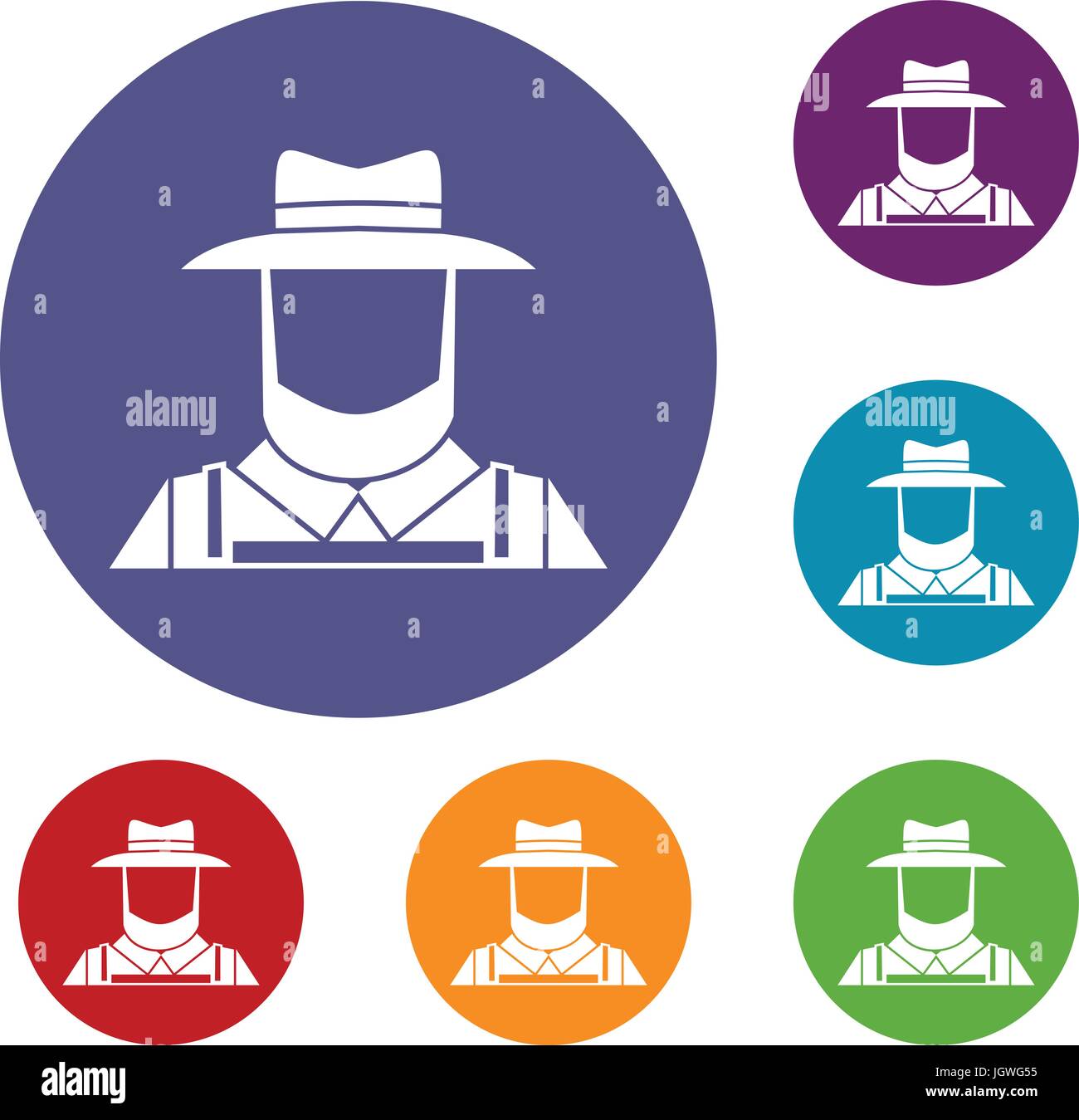 Farmer icons set Stock Vector Image & Art - Alamy