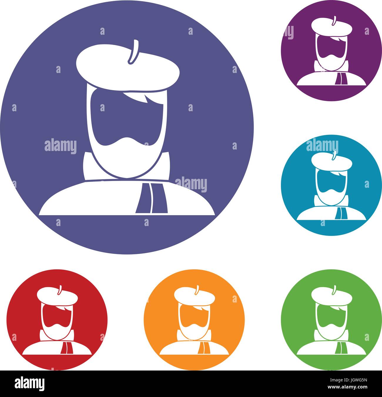 Artist icons set Stock Vector Image & Art - Alamy