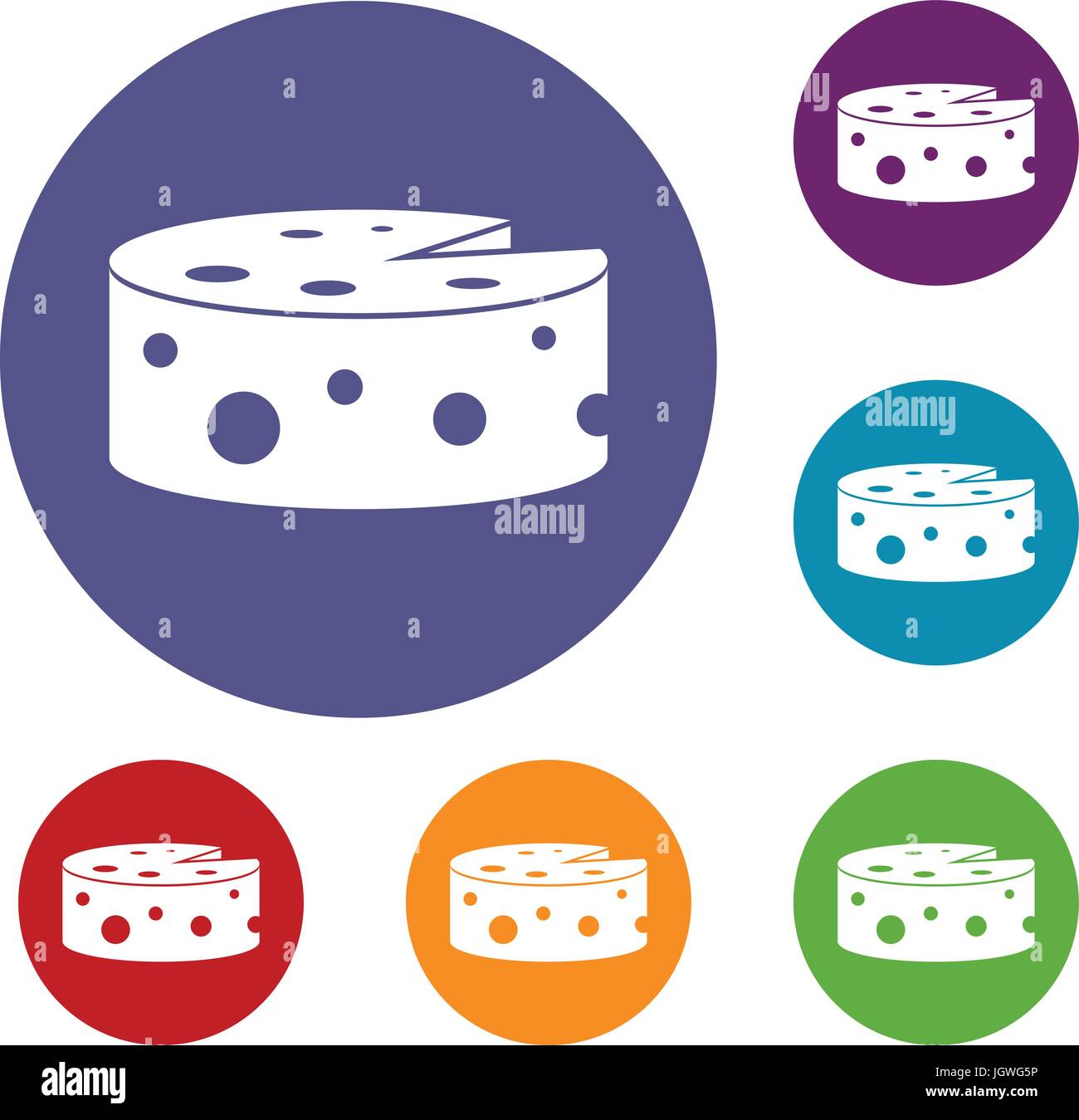 Cheese icons set Stock Vector Image & Art - Alamy