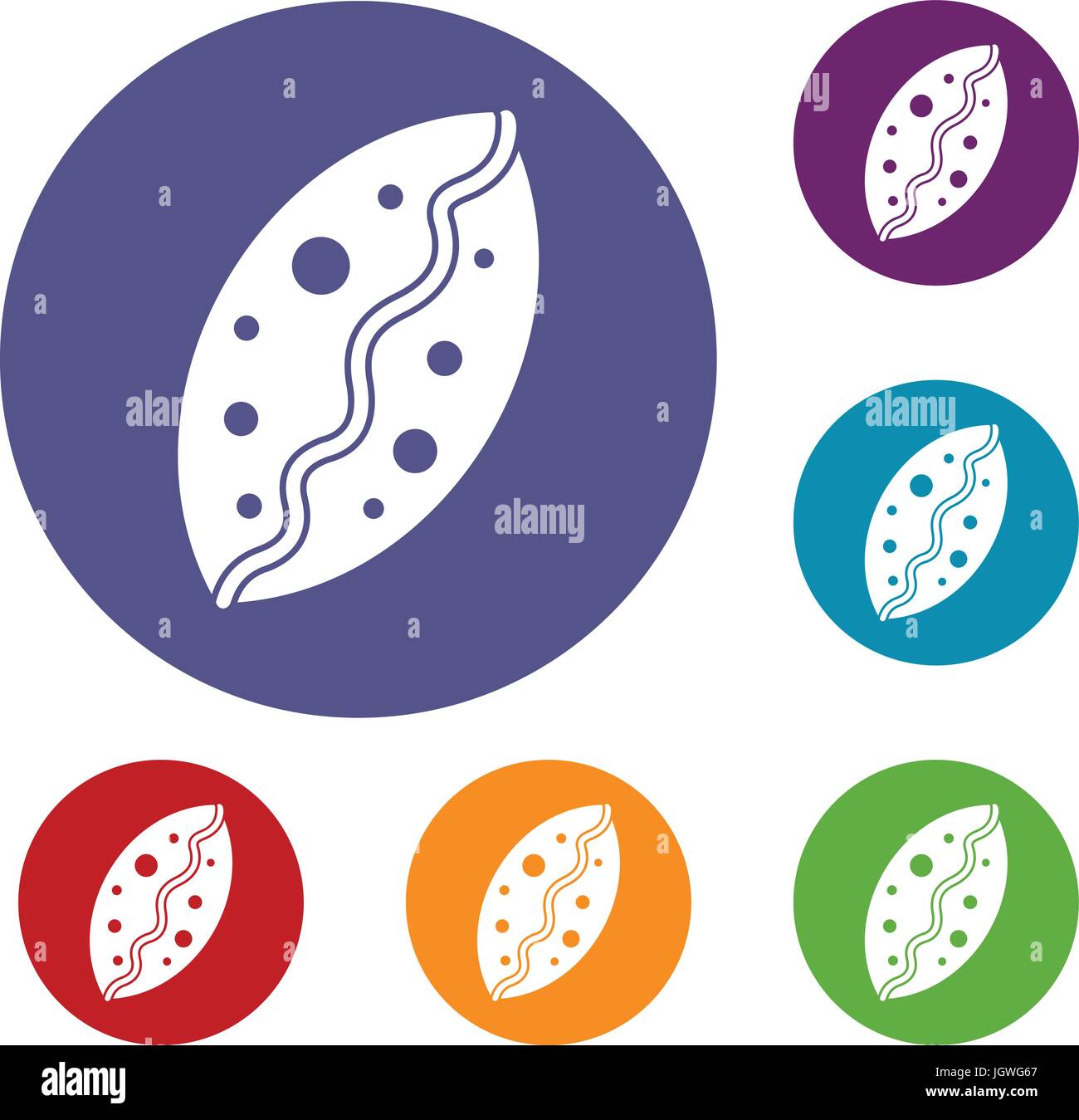 Baked pastry icons set Stock Vector Image & Art - Alamy