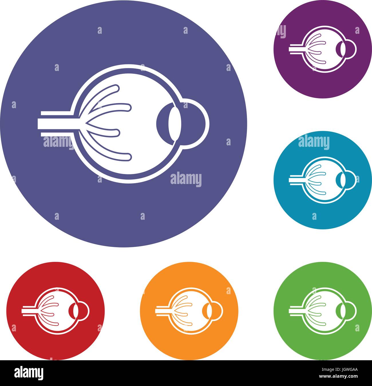 Human eyeball icons set Stock Vector Image & Art - Alamy