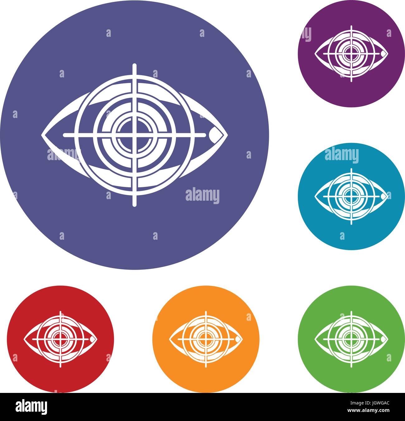 Eye and target icons set Stock Vector Image & Art - Alamy