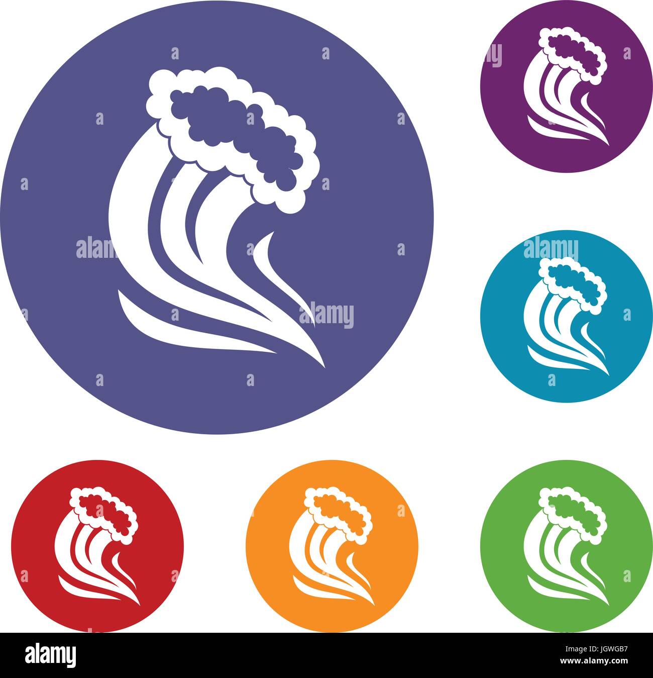 Foamy splash icons set Stock Vector Image & Art - Alamy